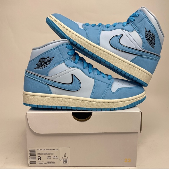 Jordan | Shoes | Nike Air Jordan Retro Mid Se Wmns Ice Blue 223 | Poshmark